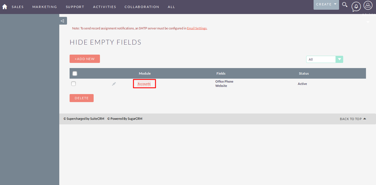 User Guide | Hide Empty Fields